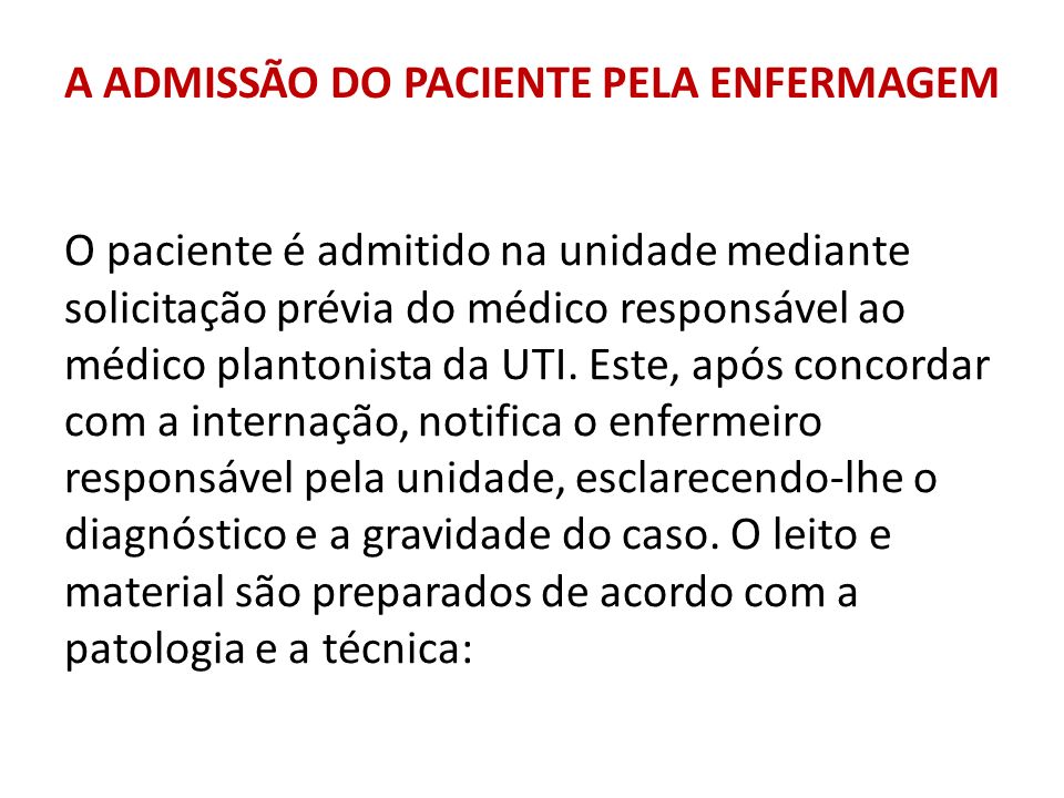 Exemplo De Admissão De Paciente Na Uti – Novo Exemplo Exemplo De Admissão De Paciente Na Uti – Novo Exemplo