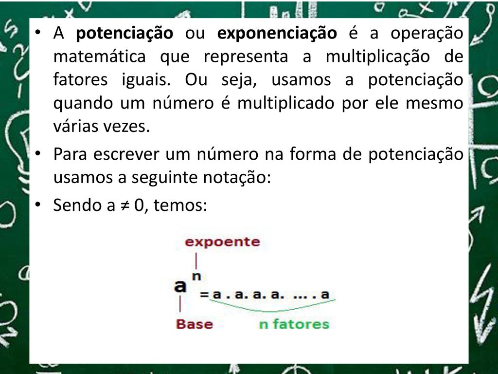 Potenciação Matemática Prof Cleyciane Melo Ppt Carregar