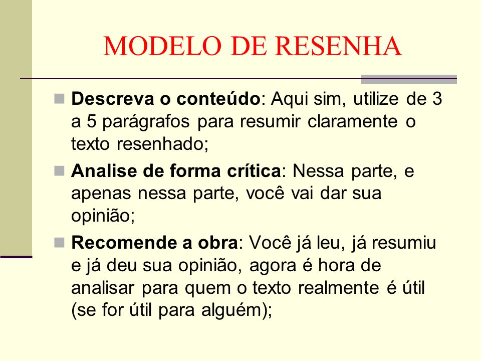 Exemplo De Uma Analise Critica De Um Texto Vários Exemplos