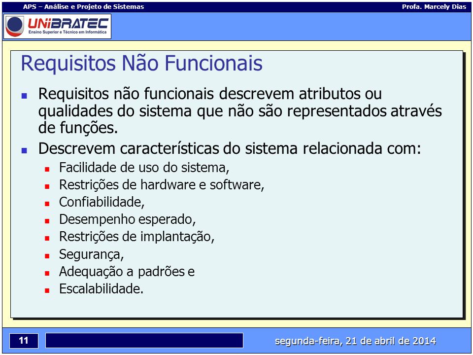 Análise De Requisitos De Software Exemplo Novo Exemplo