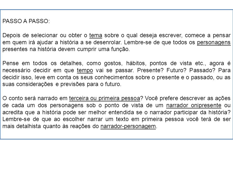 Como Fazer Um Texto Narrativo Passo A Passo – Texto Exemplo Como Fazer Um Texto Narrativo Passo A Passo – Texto Exemplo