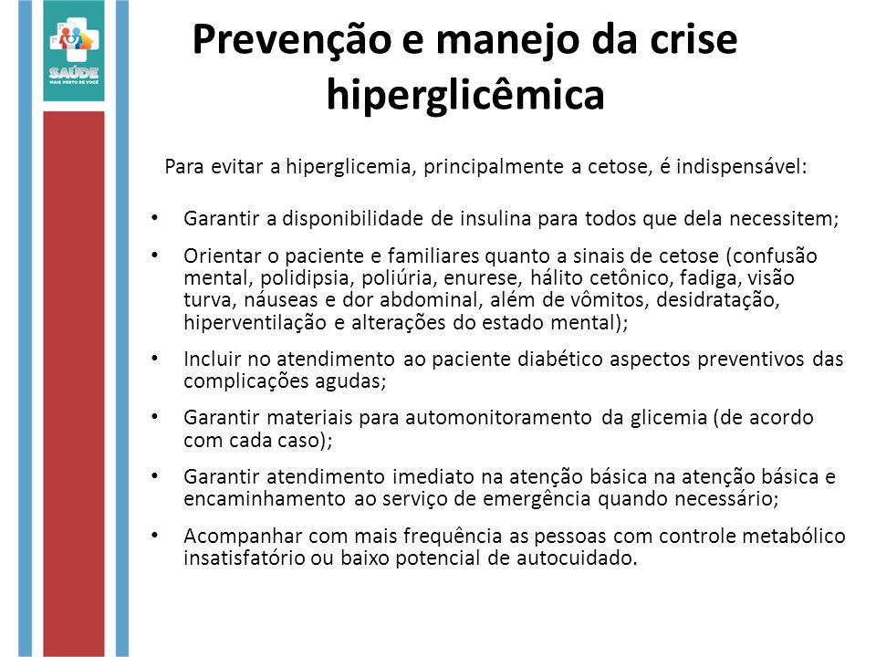 Prevenção E Manejo Das Complicações Agudas Ppt Carregar